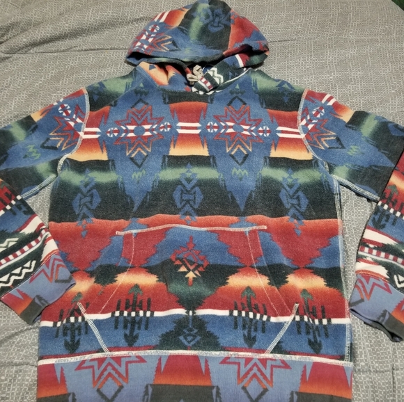 Polo by Ralph Lauren | Sweaters | Polo Ralph Lauren Aztec Southwestern Beacon Fleece Hoodie ...